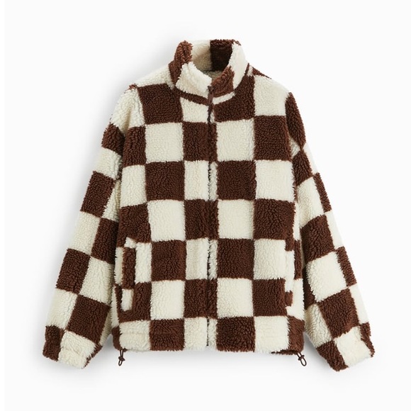 Zara | Jackets & Coats | Zara Men Combination Checkered Plaid Fleece ...